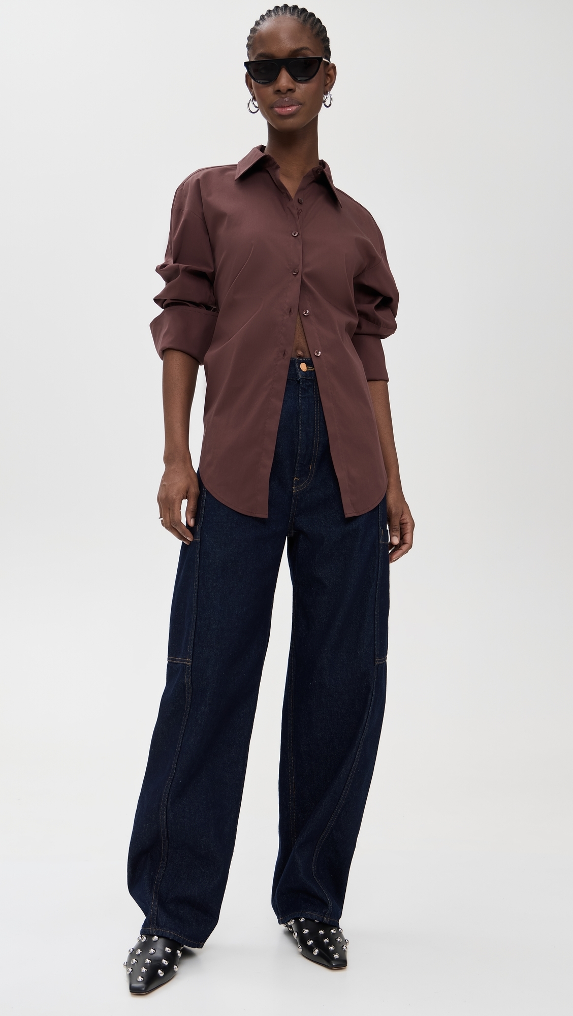 SIMONMILLER Loch Poplin Button Up Shirt